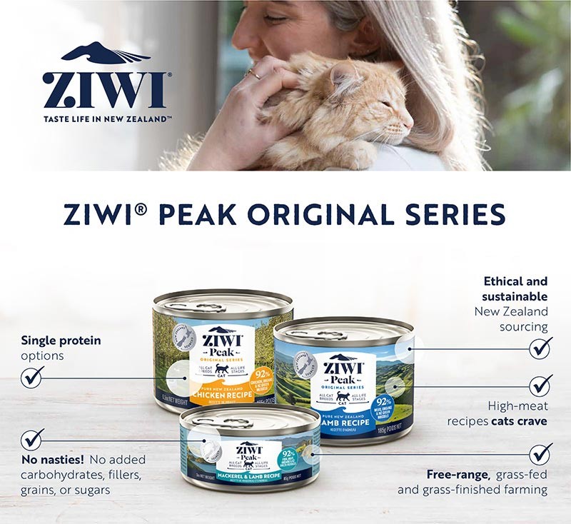 ZIWI Peak Canned Wet Cat Food 85g/185g Per Can All Natural High Protein Grain-Free | Shopee ...