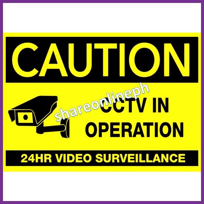♥️ Laminated Signages CCTV In Operation Signage Sign Boards PVC Board ...