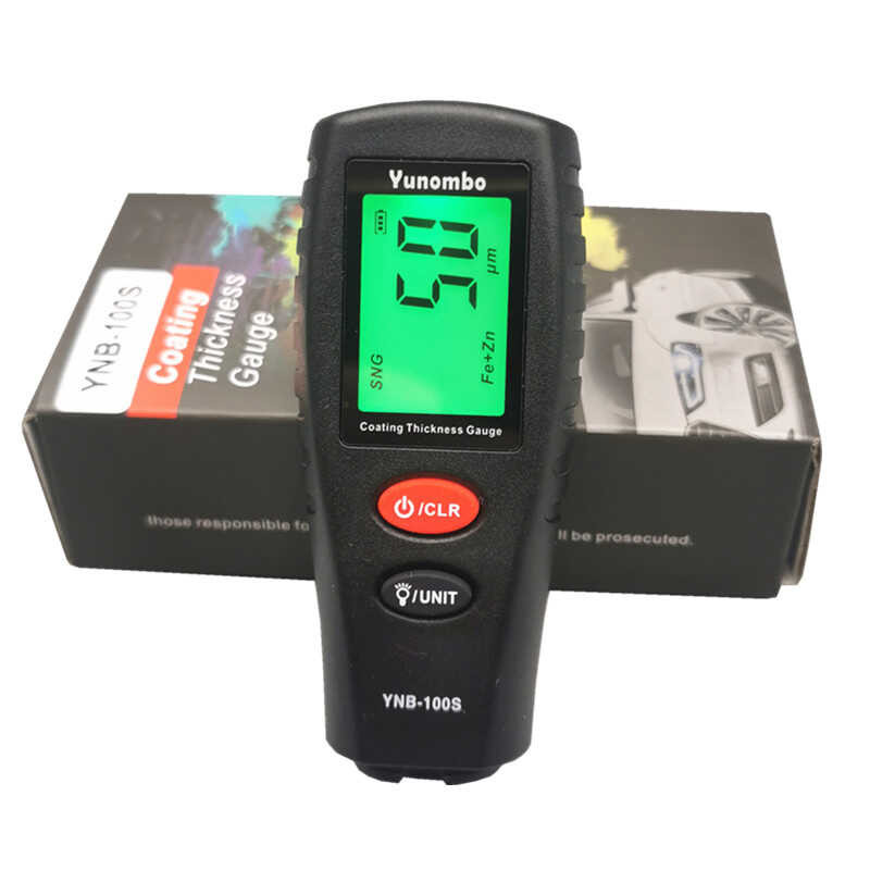 YNB S Yunombo Meter Car Paint Tester Coating Thickness Gauge Digital ...