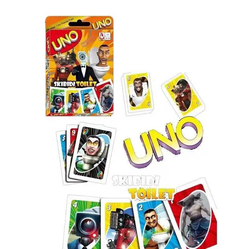 Skibidi UNO Toilet No MERCY Matching Card Game Dragon Ball Z ...