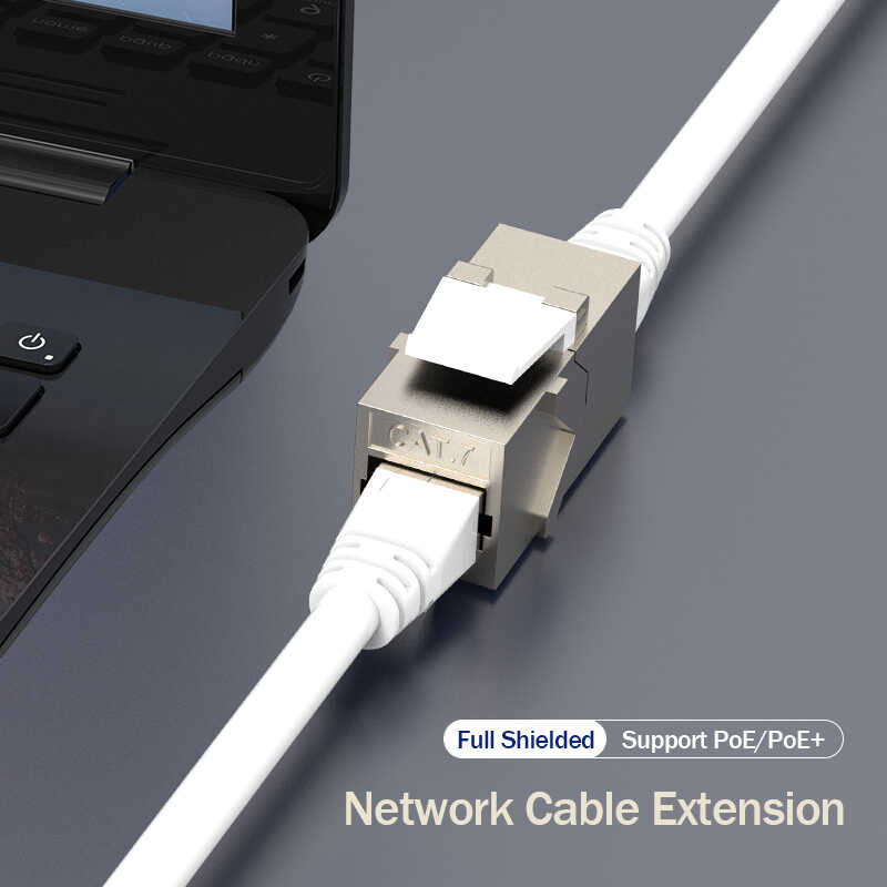 Cat7 10G C6a Rj45 Ine Coupler Shielded Female Keystone Adapter Straight ...