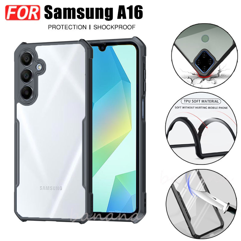 Samsung A16 Shockproof Phone Case for Samsung A06 Tempered Glass Film ...