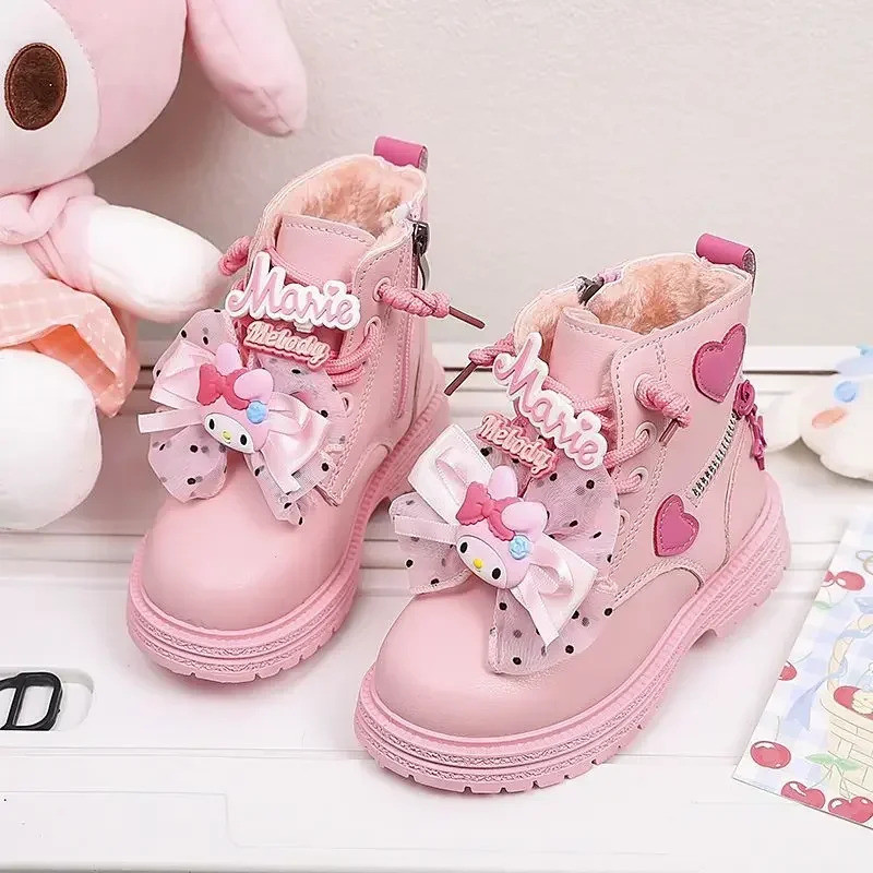 Sweet My Melody Anime Kawaii Fashion Martin Boots Spring Autumn Cute ...