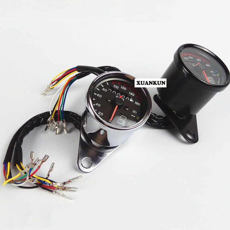 Cg125 Motorcycle Retro Code Meter Gn125 With File Display LED Modified ...