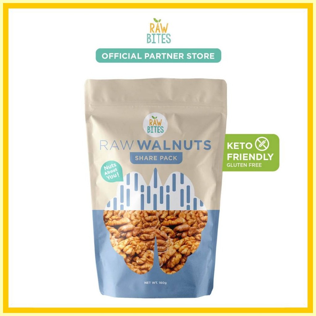 Raw Bites Raw Walnuts 160g (No Salt Added, High Protein) | Shopee ...
