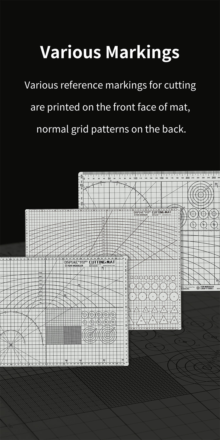 DSPIAE Cutting Mat AT-CA2 AT-CA3 AT-CA4 Cutting Pad for Gundam Gunpla ...