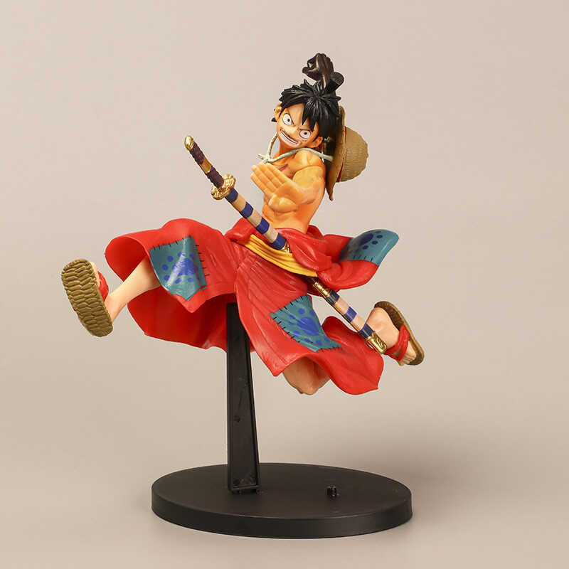 Anime 21CM One Piece Wano Country Monkey D. Luffy Gear Second BATTLE ...