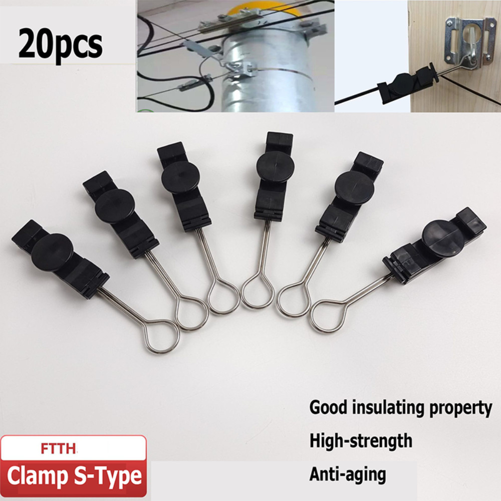 20 PCS Fiber Anchoring Clamp F Clamp Fiber Optic Fiber Fixing Anchoring ...