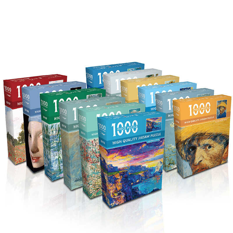 64 Large-Scale Puzzle Game World Famous Painting Starry Night Patience ...