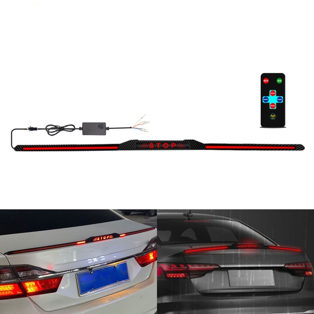 Adjustable Tail Light Car Rear Brake Led Lights Strip Stop Turn Signal ...