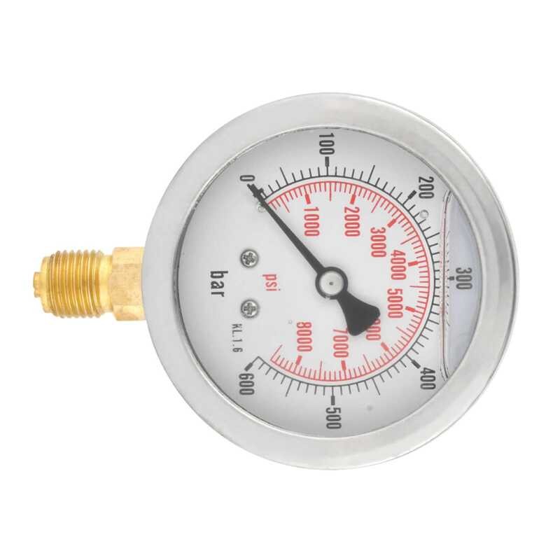 Water Pressure Gauge Meter Manometer, 1/4" Manometer, 1/4" Manometer, 1 ...