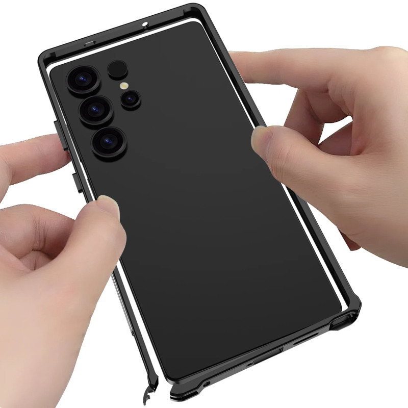 HOCE Alloy Aluminum Frame Phone Case For Samsung Galaxy S25 S24 S23 ...