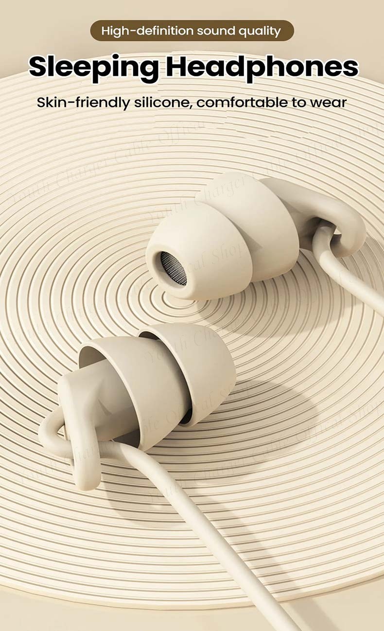 3.5MM/Type C In-Ear Sleeping Wired Earphone Dual Sound Insulation Noise ...