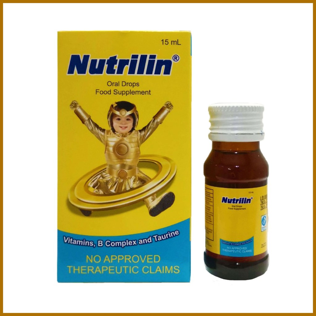 NUTRILIN Vitamins B-Complex and Taurine Drops 15mL | Shopee Philippines