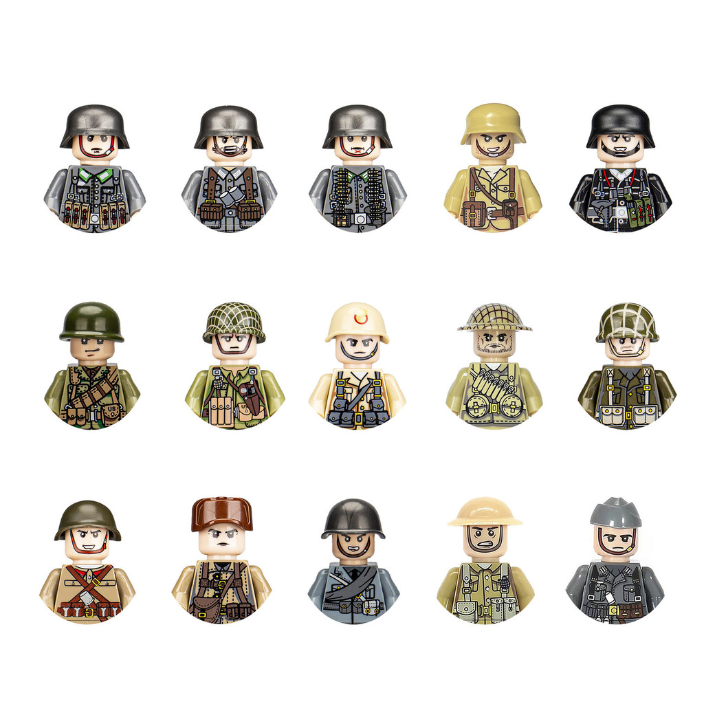 People Military Set Men Action Ww2 Soldier Figure US German Army ...