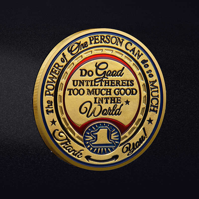 US Military Coin Gratitude Coin Gold Coin Commemorative Medal Veterans ...