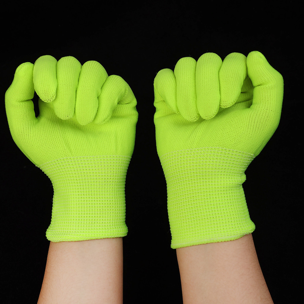 Glow in Night Green Fluorescent Gloves - Need UV Light Illumination ...