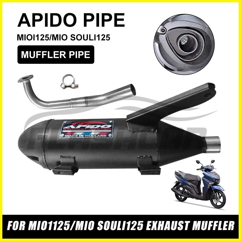 APIDO Muffler Pipe For Mio Sporty Pipe Muffler 1 Set Mio i 125 /Soul ...