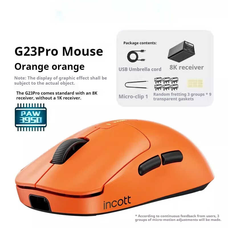 G23 Incott Pro Lightweight Wireless E Wired Bluetooth 8K Gaming Office ...
