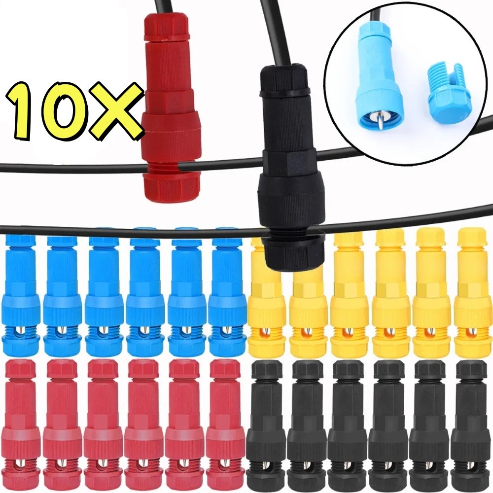 10PCS Low Voltage Fastlock Piercing Connector Waterproof Crimp Wiring Terminal Cable Connector ...