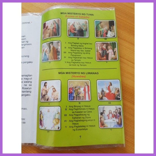 ஐ How to Pray the Rosary Pamphlet (Guide) English or Tagalog | Shopee ...