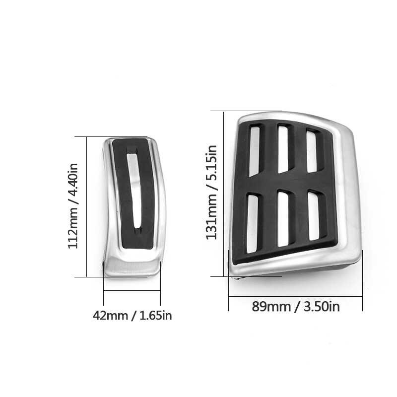 Stainless 2Pcs Steel Car Pedals For Audi A3 A4 B8 S4 Rs4 Allroant ...