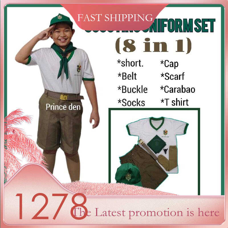 Scouting/School UNIFORM SET TYPE B KAB KID BSP | Shopee Philippines