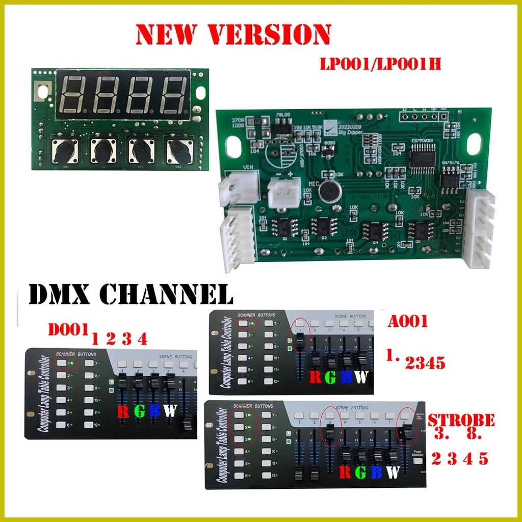 Big Dipper LP-001 Power Supply Power Board & Display Module Controller All Spot And Laser Lih ...