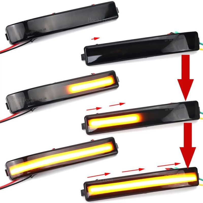 2X Dynamic Side Mirror Bker Light LED Turn Signal Lamps Para Sa Ford ...