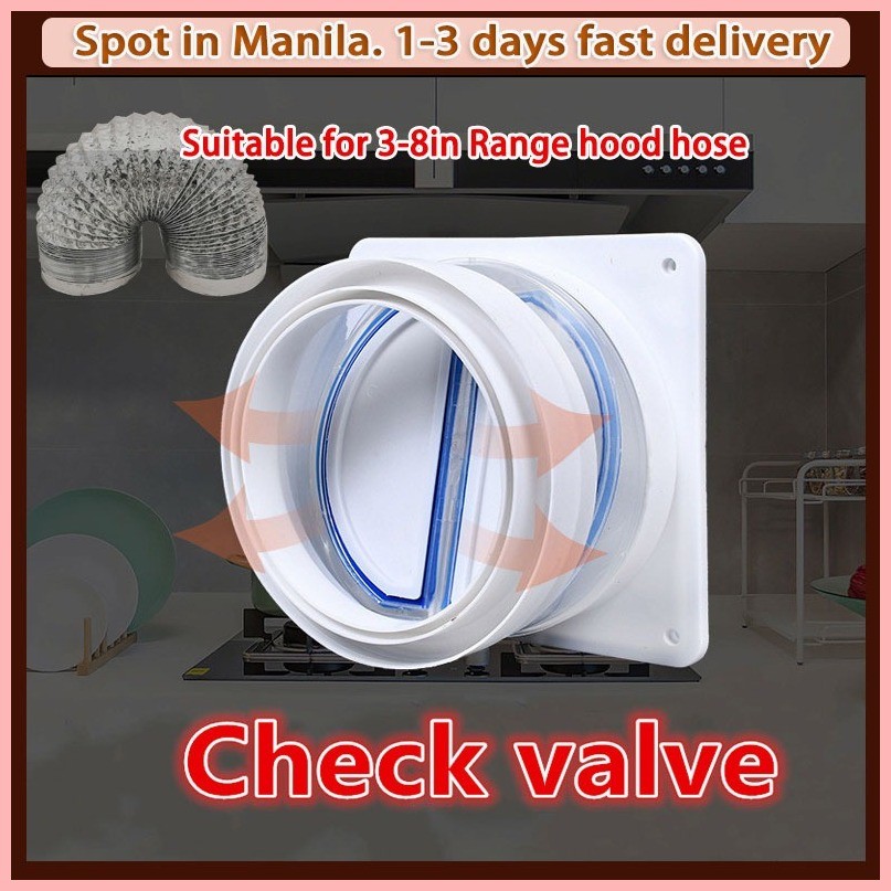 Exhaust pipe Check valve exhaust fan round pipe return valve Exhaust ...