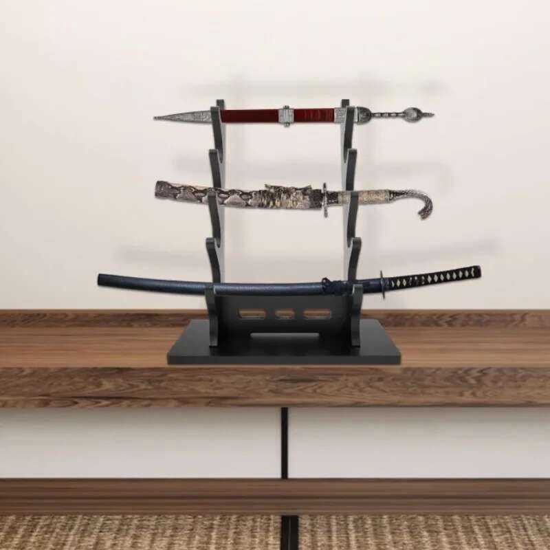 2025 942 538 New Display 4 Tier,Black Stand Table Desktop,Wood Rack for ...