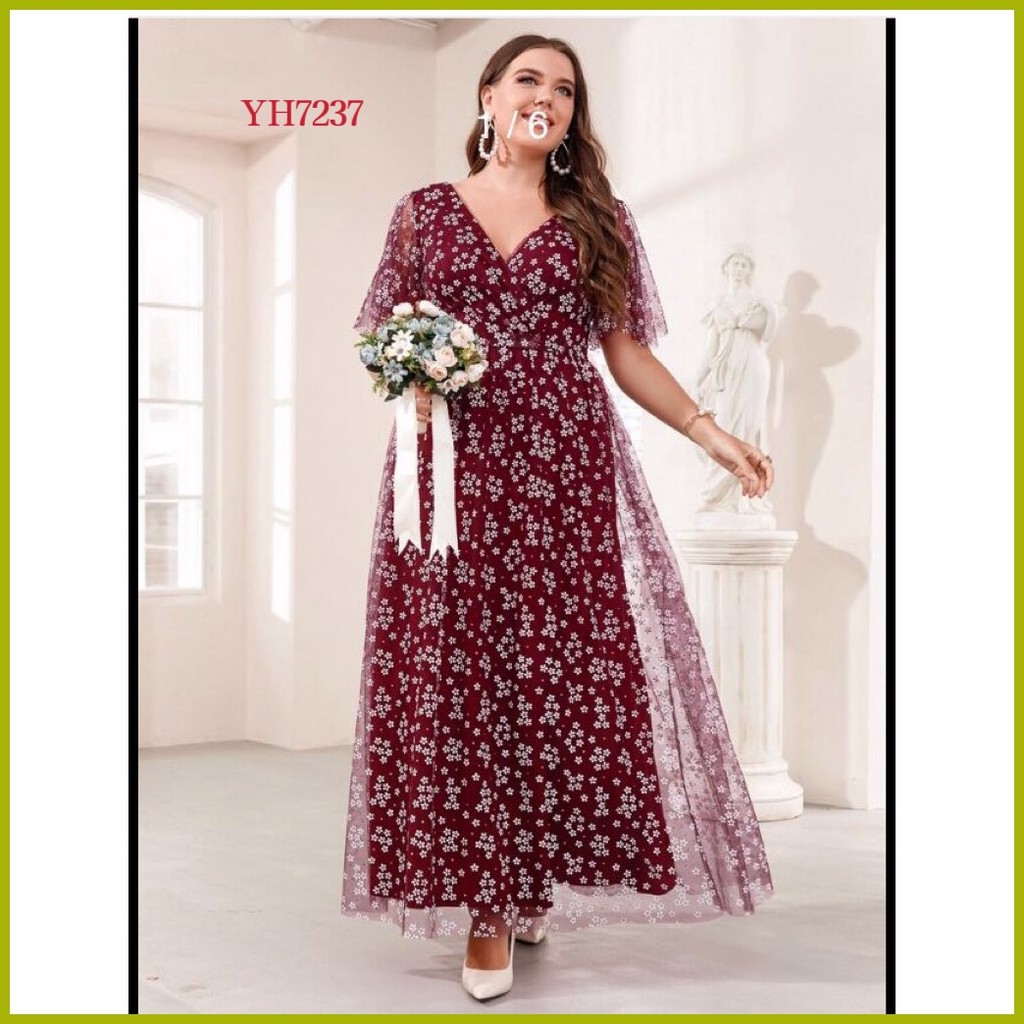 ↓ ⇦ ↔ Adc Fashion #7237 plus size floral dress fit xl | Shopee Philippines
