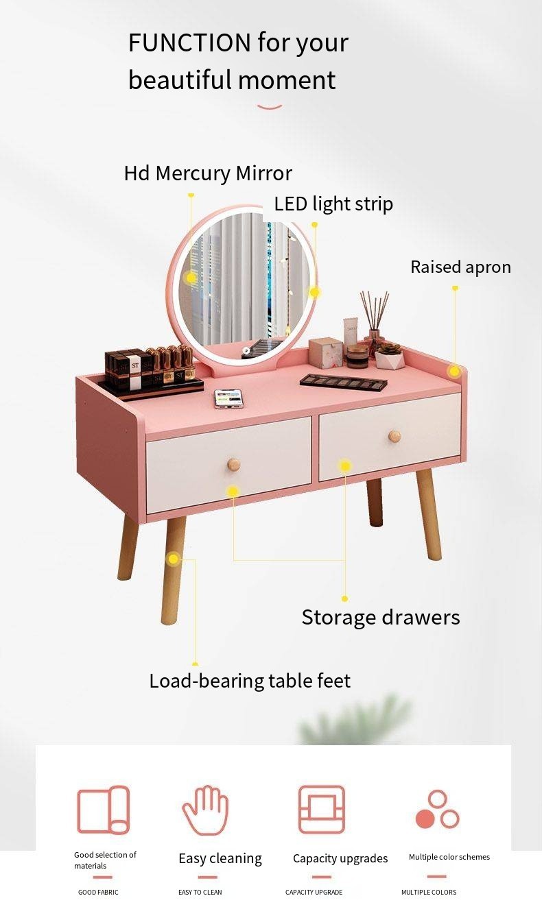 Dressing table with mirror dressing table with drawer modern and Girls ...