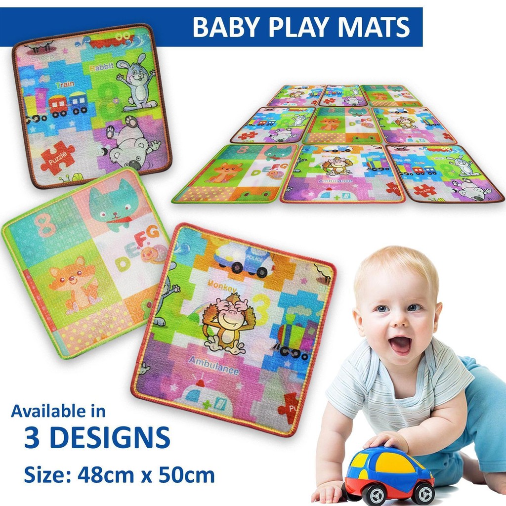 Baby cushion creeping mat square Anti-Slip random cartoon Shockproof ...