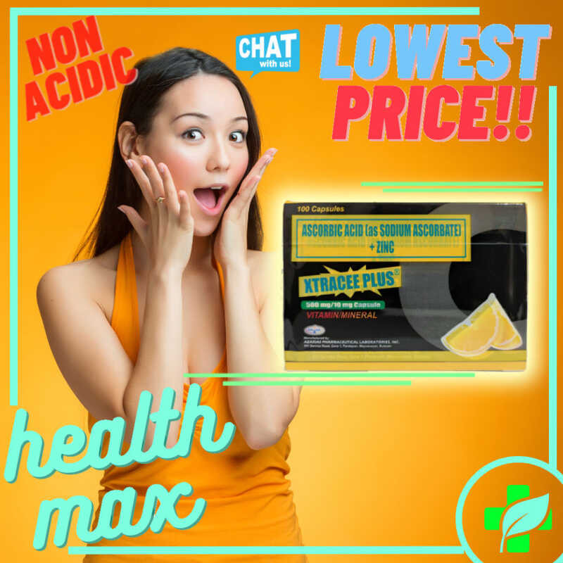 XTRACEE PLUS Vitamin C With Zinc Sodium Ascorbate (Non-Acidic) | Shopee ...