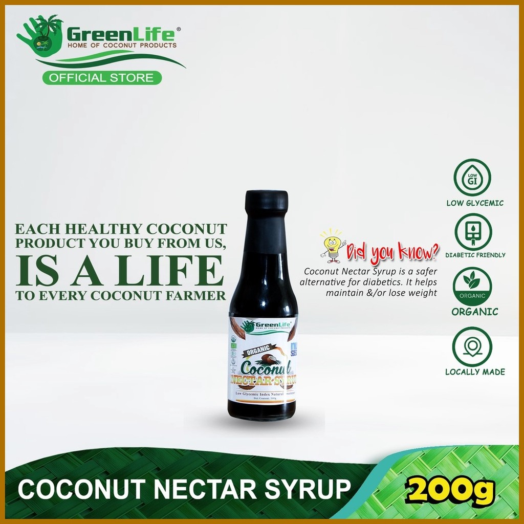 Organic Coconut Nectar Syrup 200g - Low glycemic Vegan Gluten-Free All ...