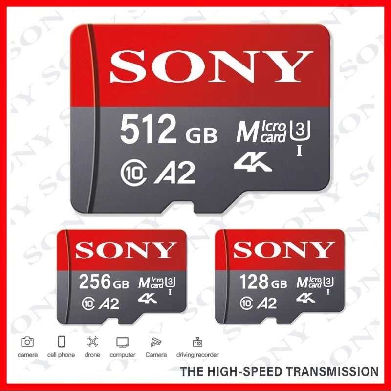 Sony High Speed Micro SD Card 128Gb 256Gb 512Gb 1Tb Original Flash ...