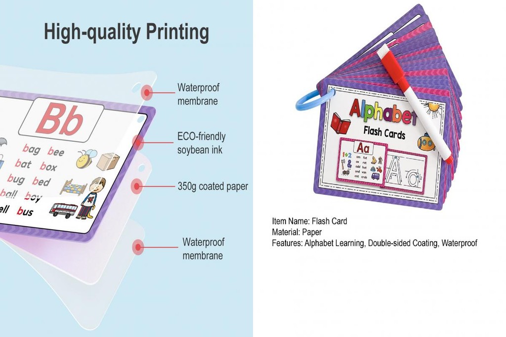 CHEER Preschool Flashcards Alphabet Flashcards Kids Alphabet Flash ...