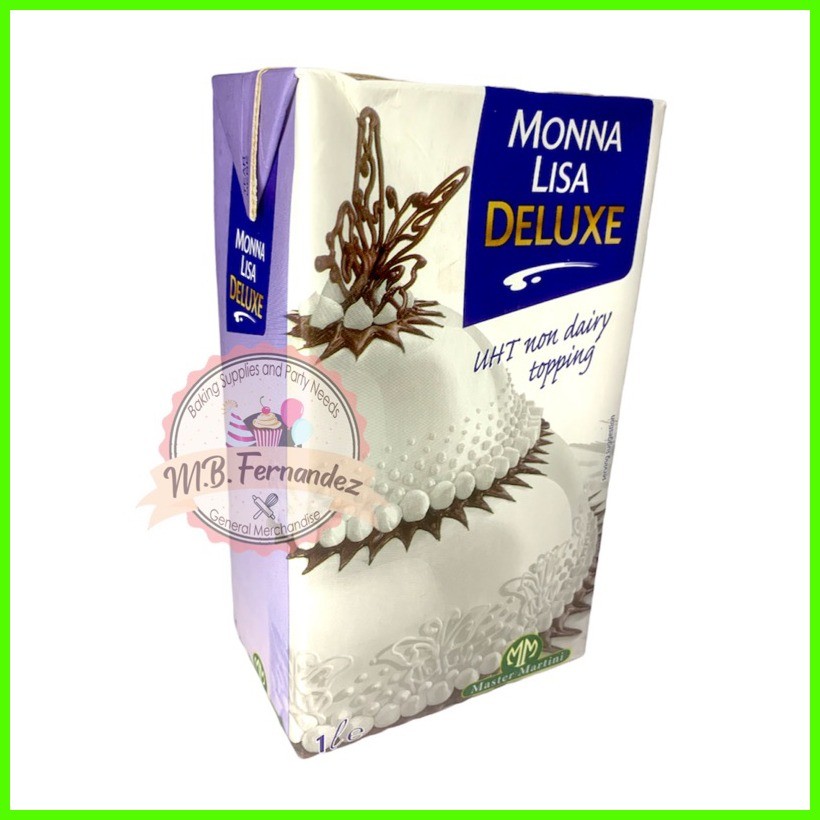 Monna Lisa Deluxe 1L UHT Non-Dairy Topping by Master Martini/ Whipping ...