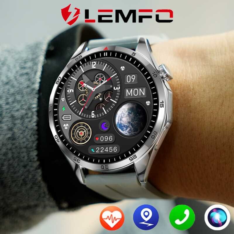 LEMFO Smart G 4 Pro AMOLED Watch For Men Women Bluetooth Call NFC GPS ...