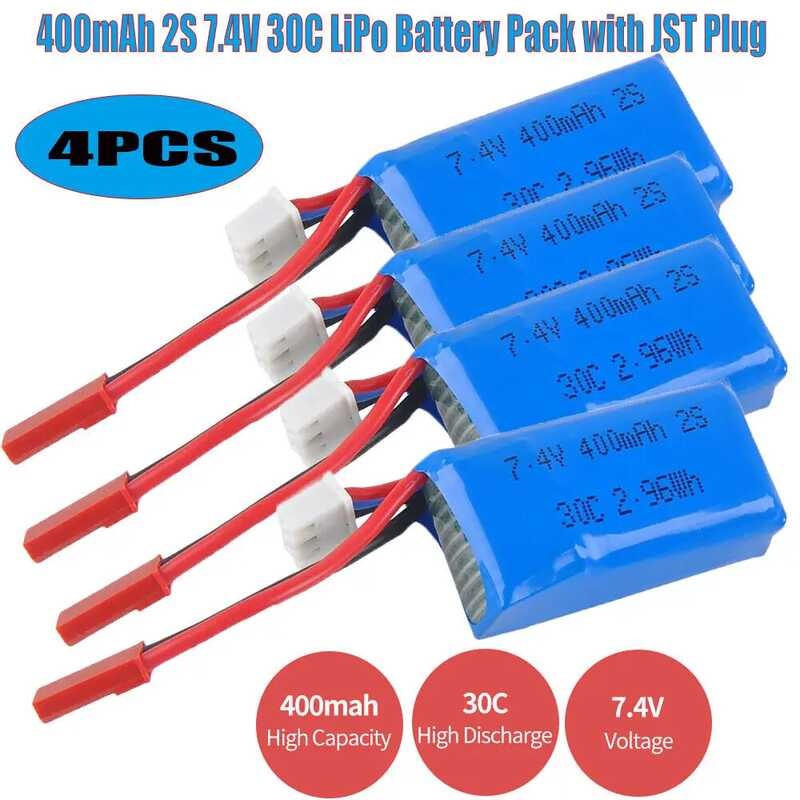 7.4V 7 400Mah 2S 30C Lipo Battery With JST Plug For Dm007 Four Axis ...