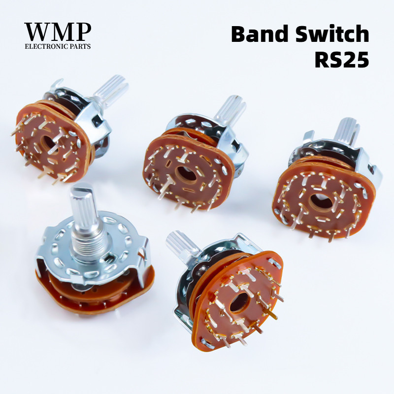 1 Piece RS25 Band Switch Selector Switch Rotary Switch AC125V 0.3A 2P4T ...