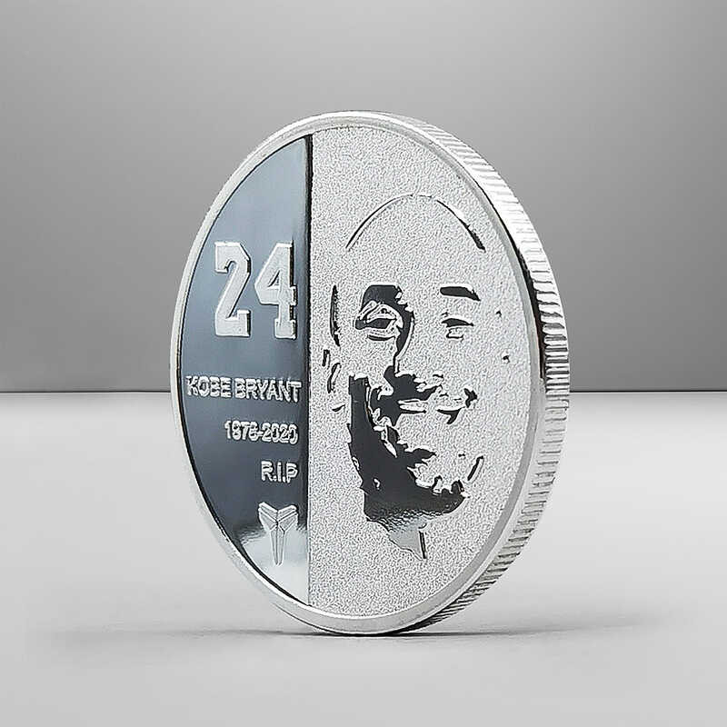 Hall Of Fame Star Kobe Coin Commemorative Badge Mamba Spirit Emblem ...