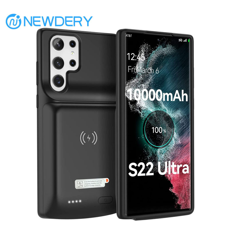 NEWDERY Wireless Battery For Samsung Galaxy S22 Ultra Backup Charger ...