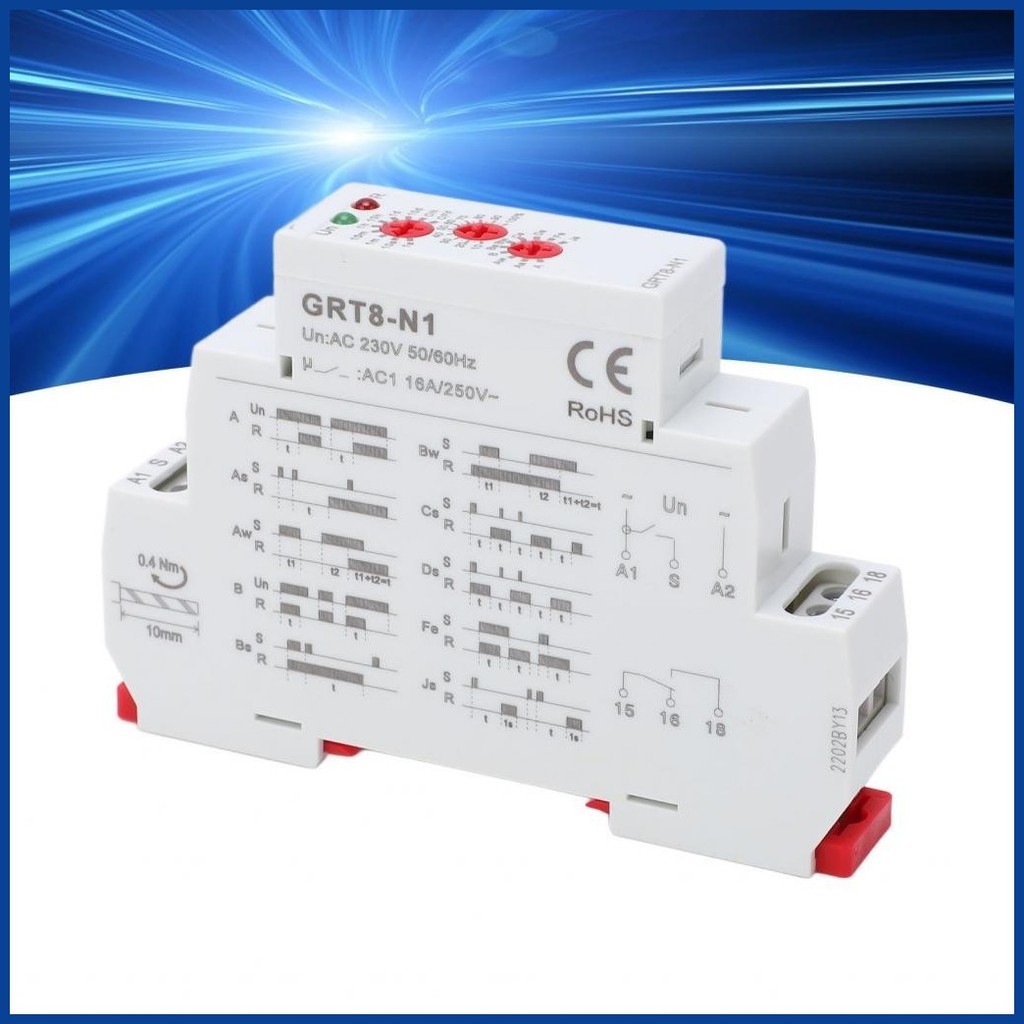 Treee Timer Delay AC 230V Time Relay LED Indicator for Equipment SEU ...