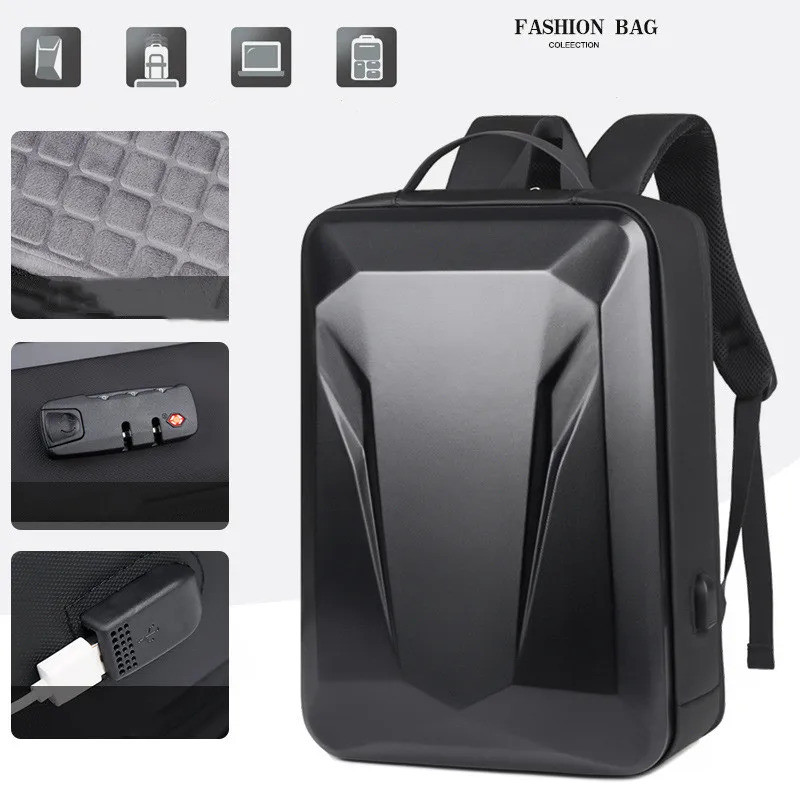 Men's New E-Sports Hard Shell Backpack 15.6 /18 Inch Anti-theft Lock ...