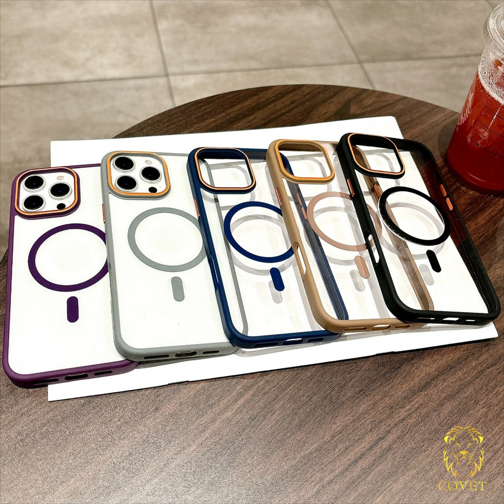 COVET Deluxe color magnetic transparent Case Compatible For iPhone 16 ...