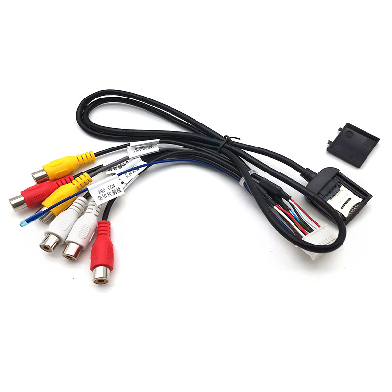 ε 20-pin Car Android Head Unit Stereo Extended Interface RCA AUX-IN/OUT ...