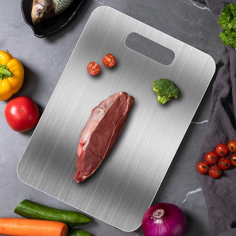Titanium Cutting Boards for Kitchen - Tainless Steel Cutting Board Food ...