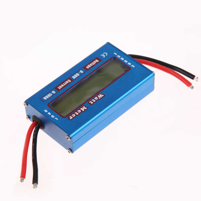 12V Amp 24V Solar Wind Analyzer LCD Digital Current Energy Meter DC ...